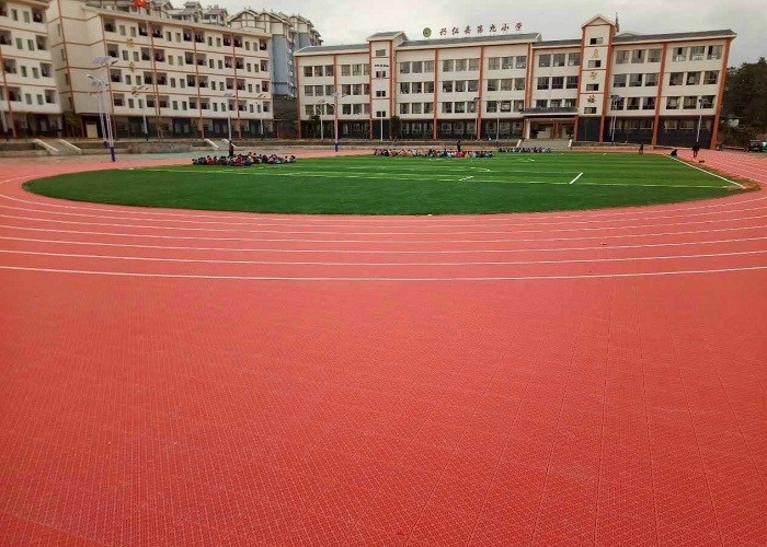 Durable Removable Indoor Track Flooring , Anti Cracking Commercial Flooring