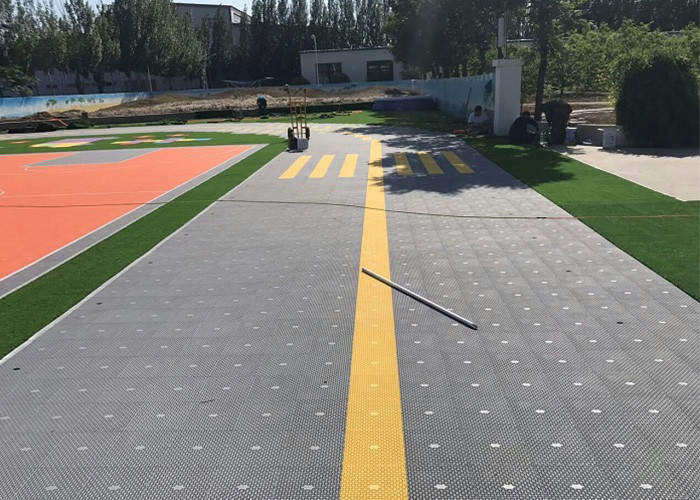 Outdoor Removable PP Multi Purpose Sports Flooring Anti Microbial ...